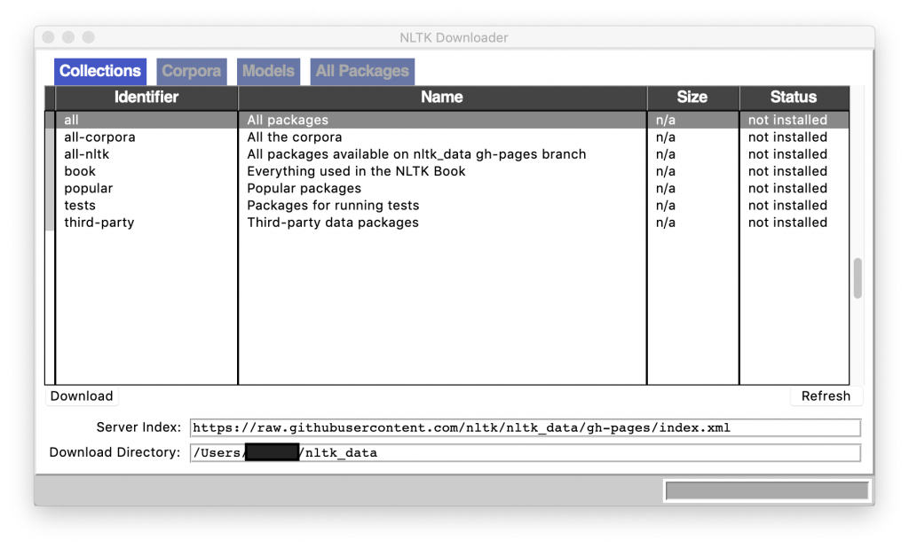 NLTKを使う準備をする | 分析ノート